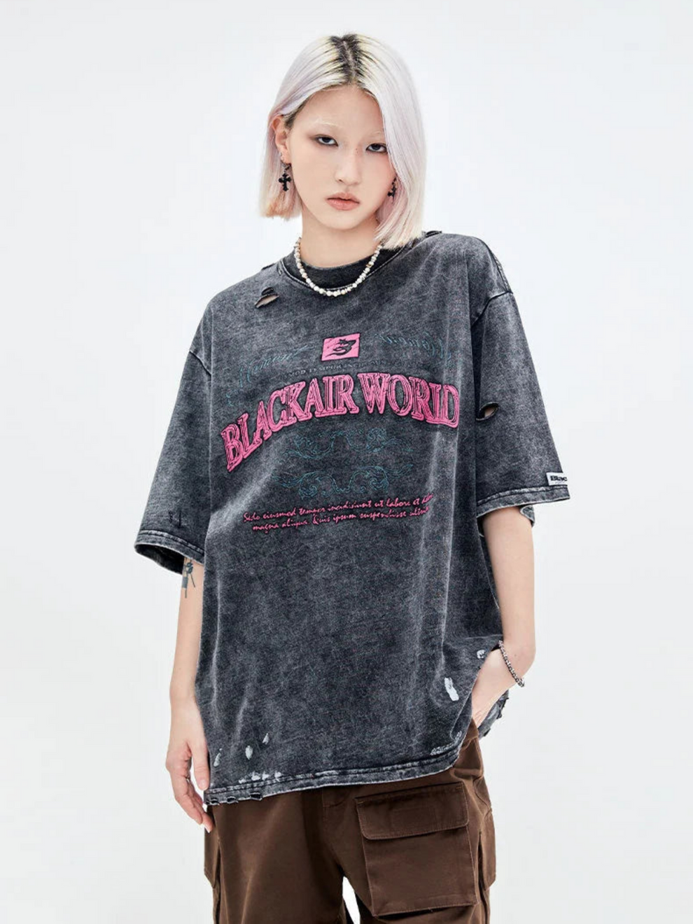 BlackAir Acid Wash T-shirt – Sleek Thread